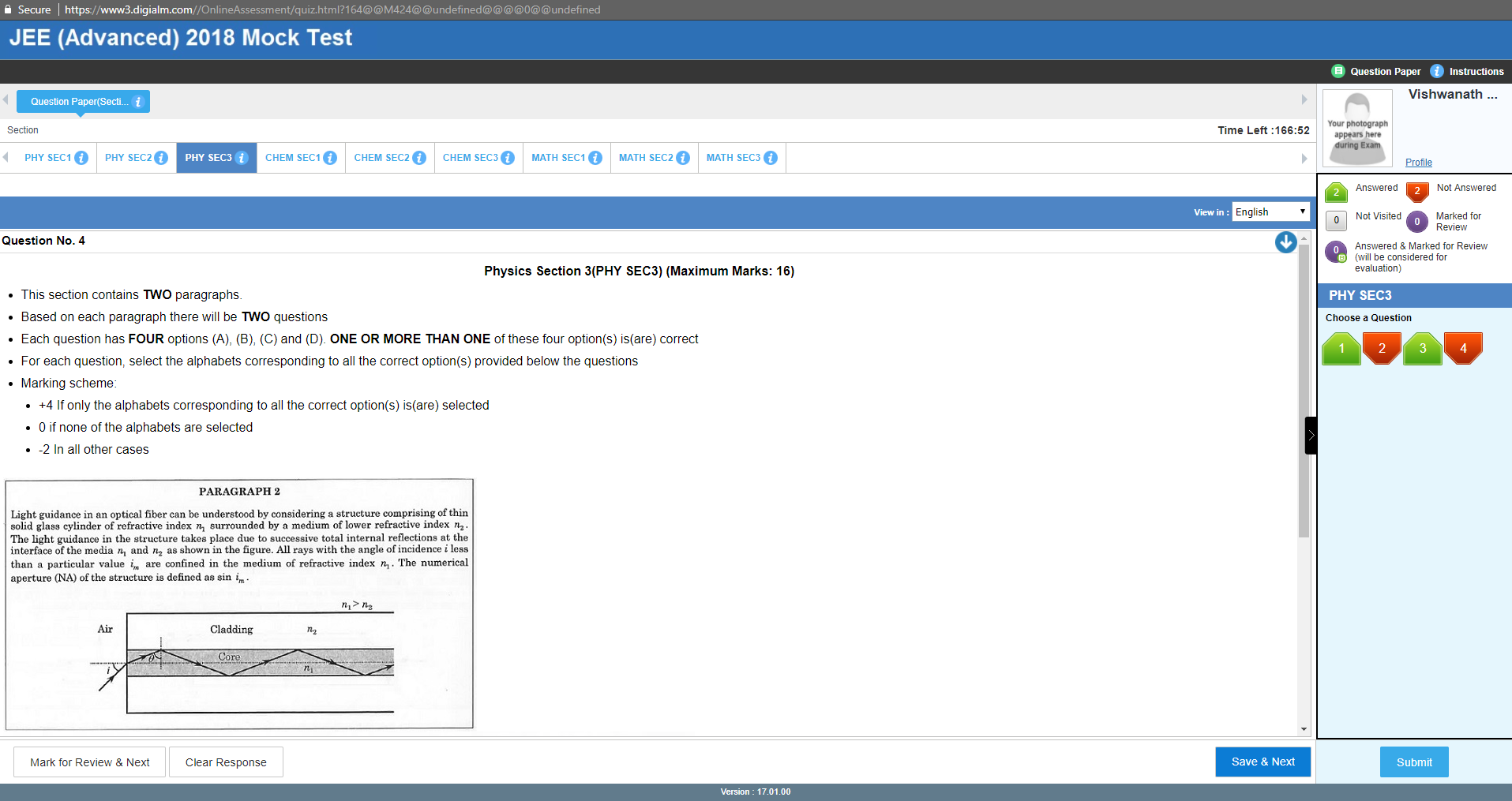 JEE Advanced 2018 Pattern - myPAT